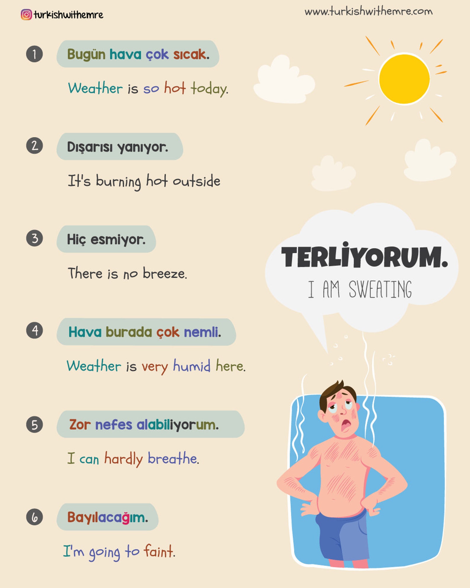 Common Turkish Phrases - Etsy