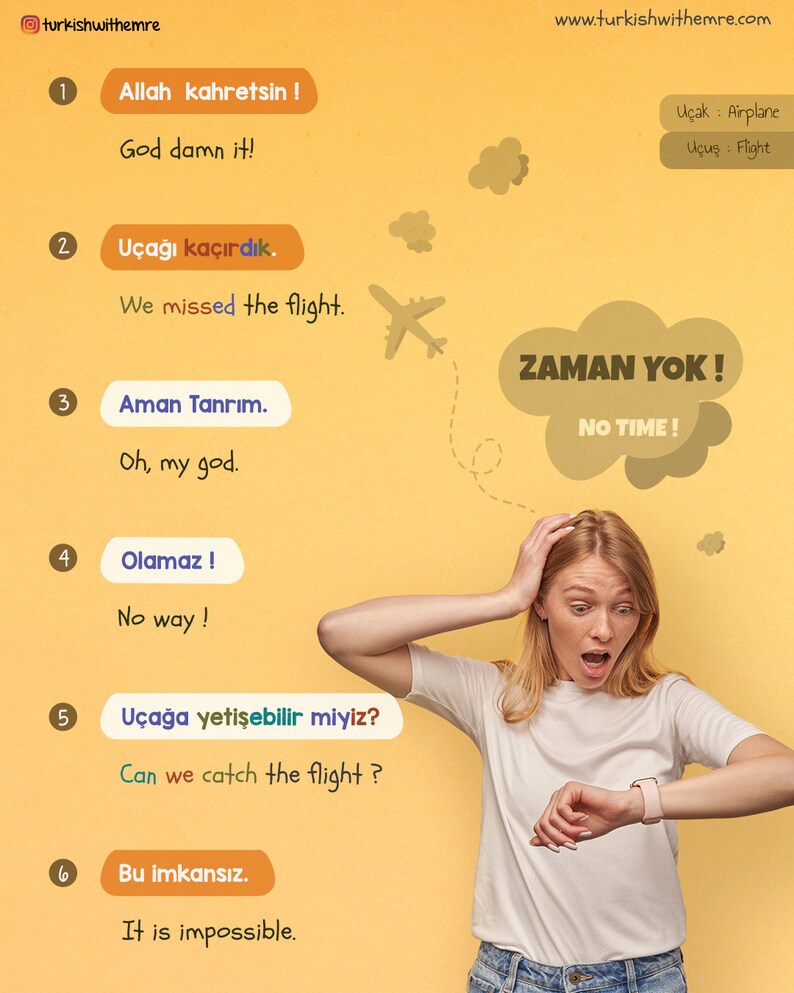 Common Turkish Phrases - Etsy