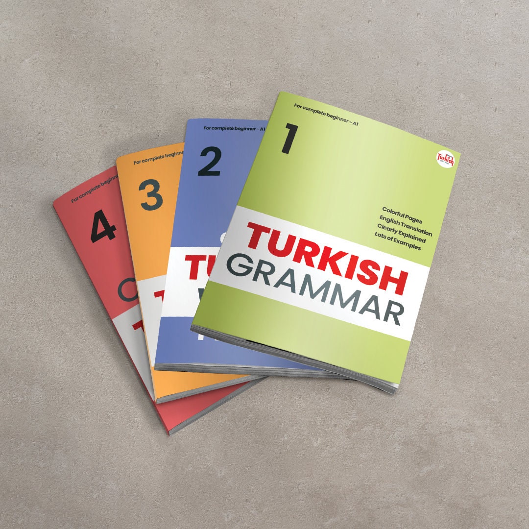 Learn Turkish A1 4 Book Series PDF - Etsy