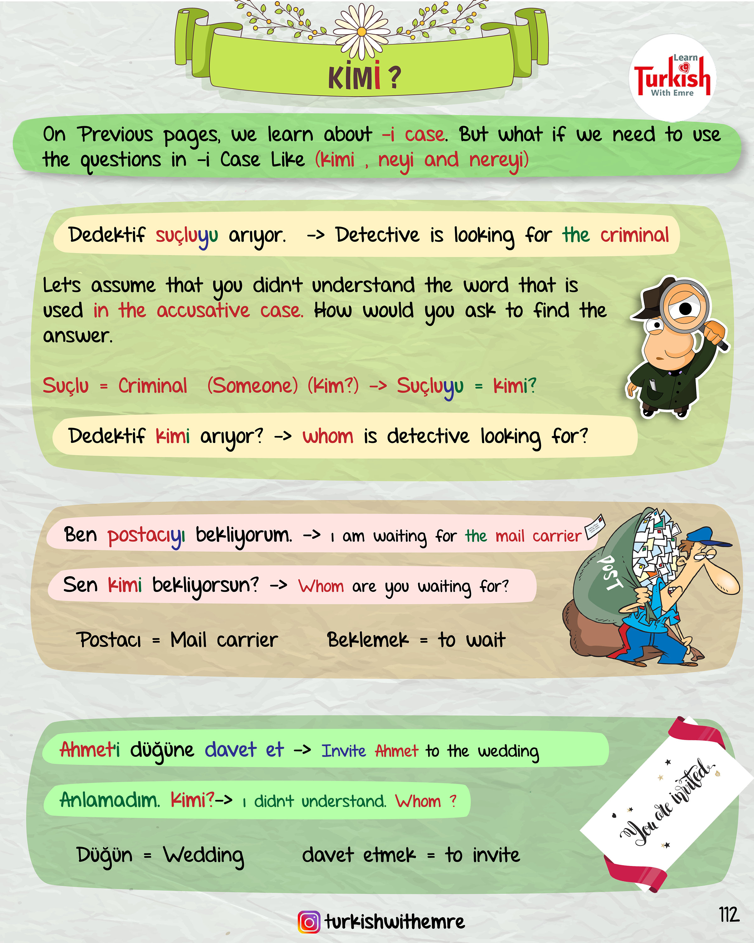 Learn Turkish Grammar Reading Dialogue | Etsy