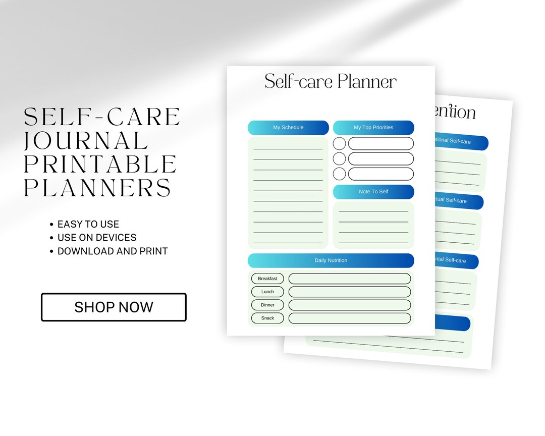 2023 Self Care Journal Self Care Planner Self Love Journal - Etsy