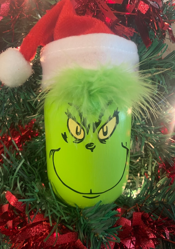 The Grinch Mason Jars Christmas Mason Jars Christmas Décor | Etsy