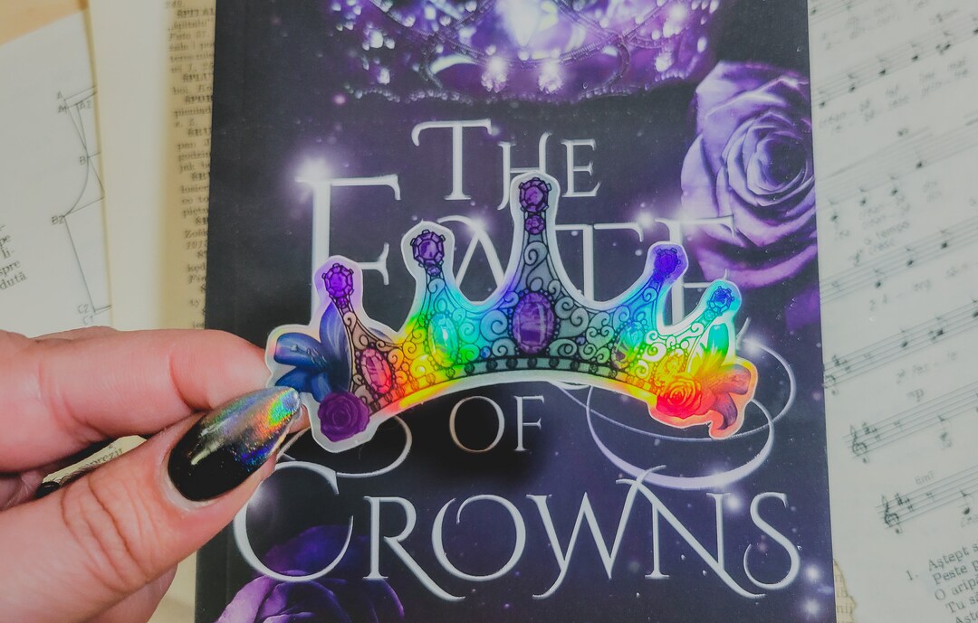 Holographic Crown Vynil Sticker | Waterproof Stickers |fate of Crowns ...