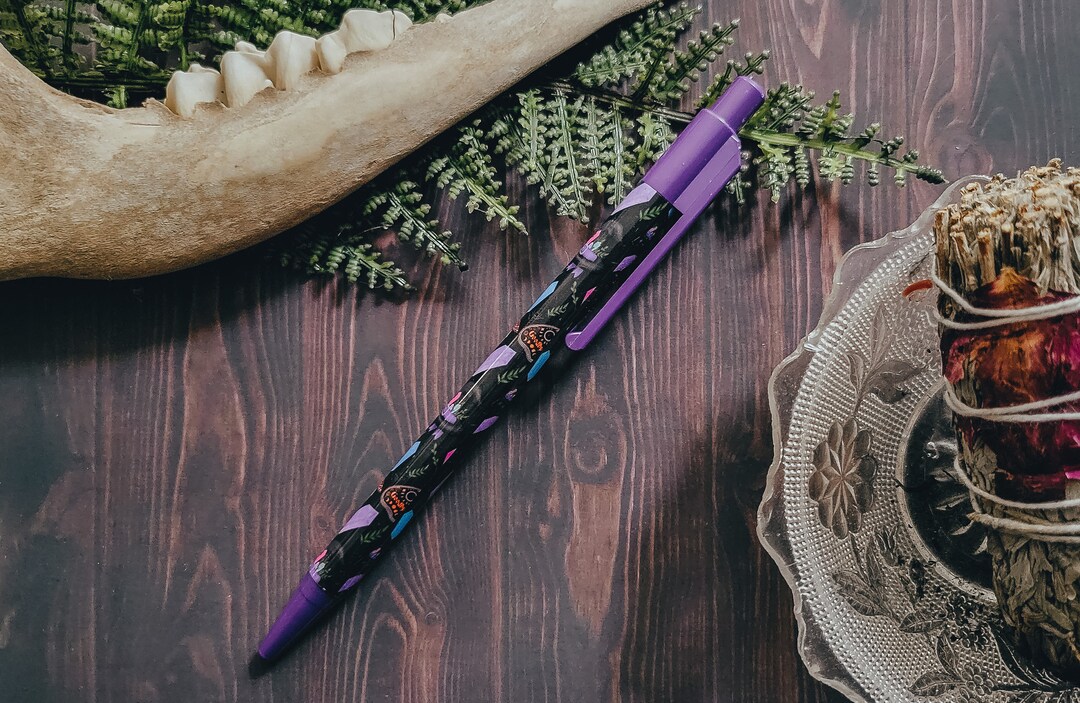 PEN: Witchy Pattern Art Print Stationery Pen | Halloween Pattern Pens ...