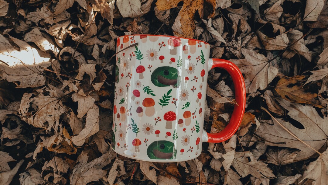 Cottage Core Mug | Frog Mug | Cottage Core Gifts | Mushroom Mug ...