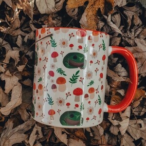 Cottage Core Mug Frog Mug Cottage Core Gifts Mushroom - Etsy