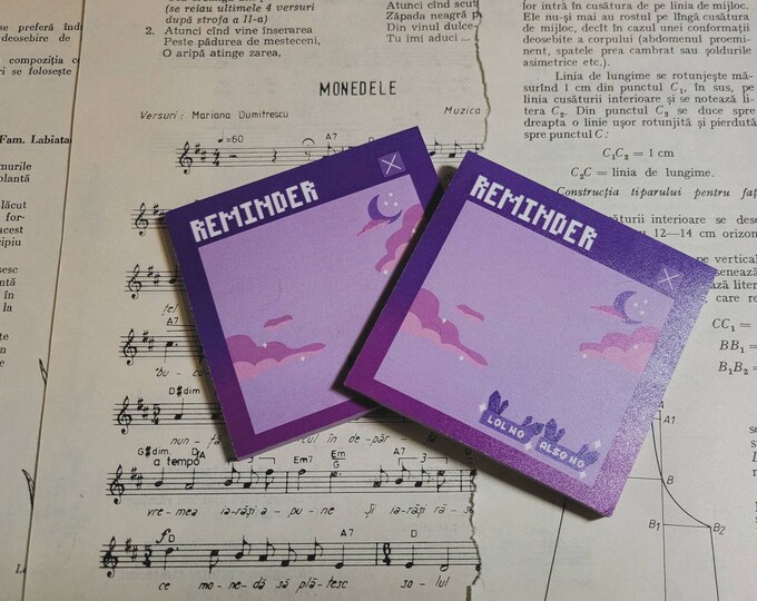 Kawaii Reminder Message Sticky Note Kawaii Aesthetic Sticky Note ...