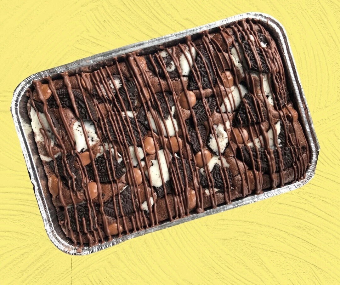 Oreo Brownie Chocolate Tray Bake | Birthday Gift | Thank You | Get Well ...