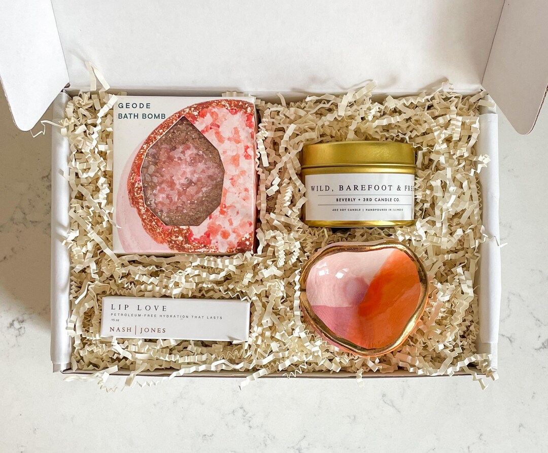 Rose Gold Spa Gift Set - Etsy
