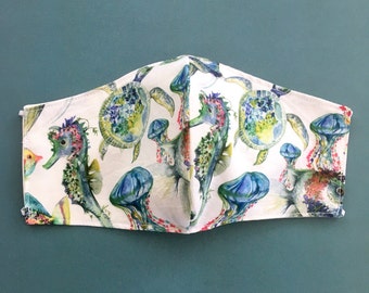 Sea Life Face Mask | Etsy
