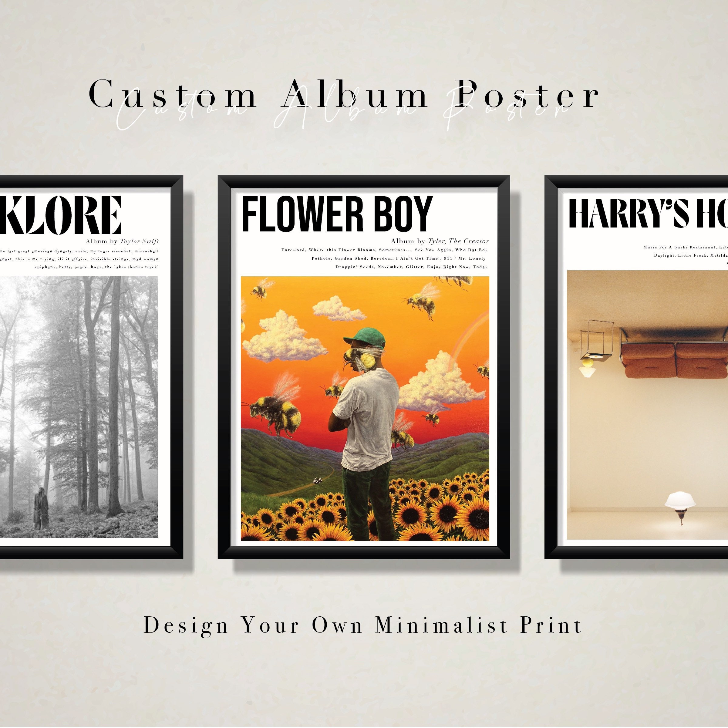 Custom Music Album Wall Poster Vintage Personalized Poster - Etsy