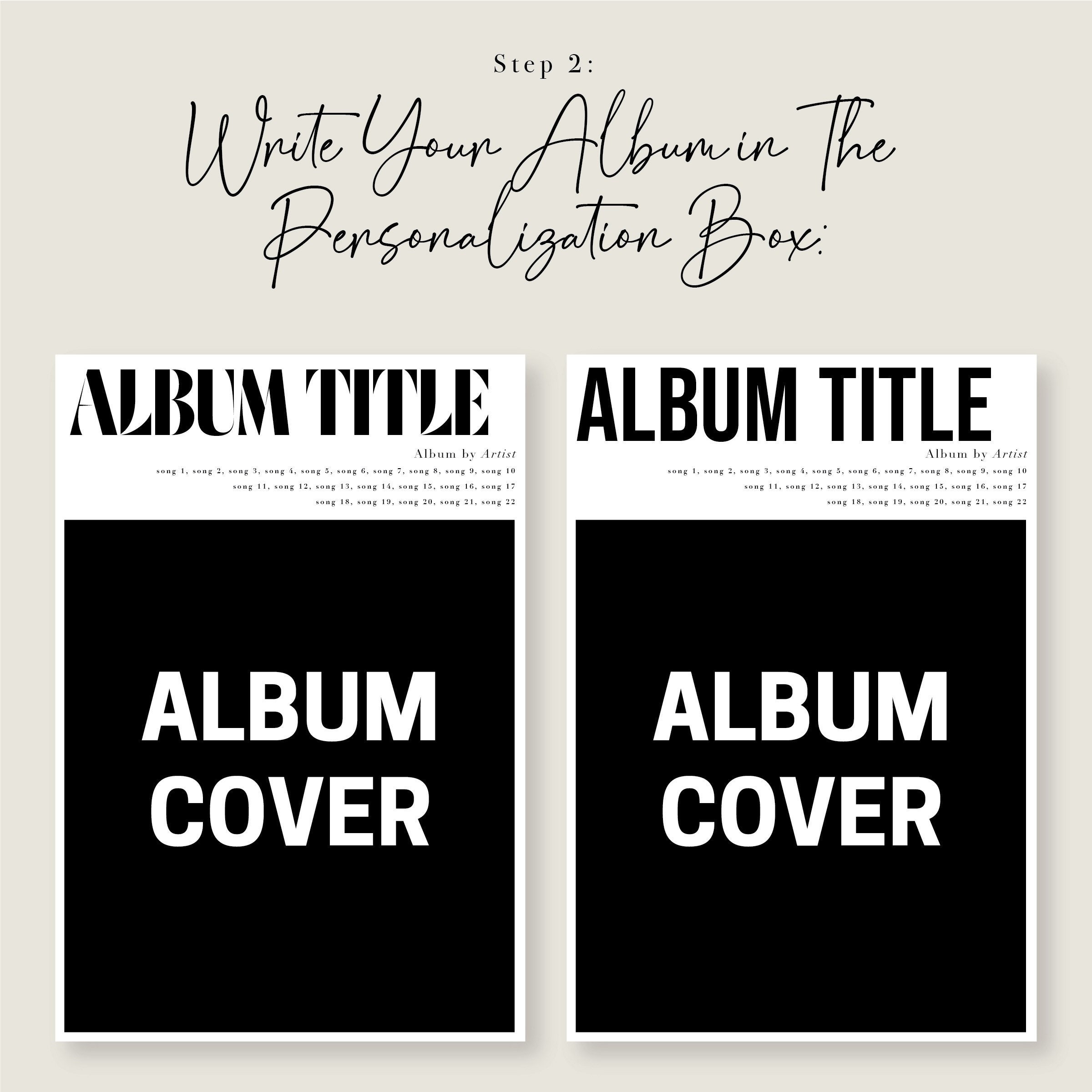 Custom Music Album Wall Poster Vintage Personalized Poster - Etsy