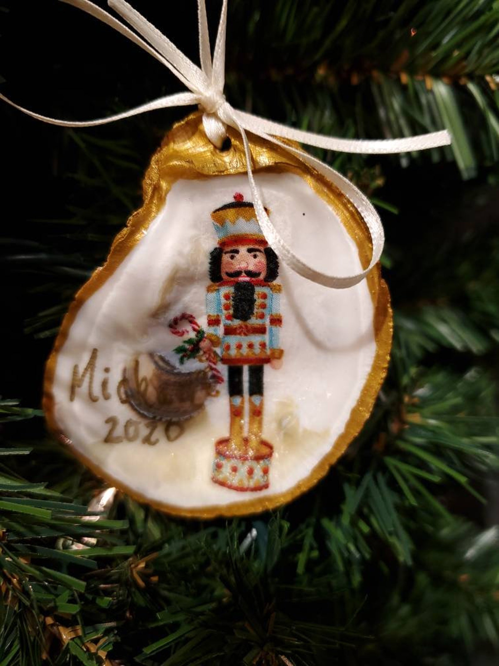 Nutcracker Oyster Shell Ornament - Etsy