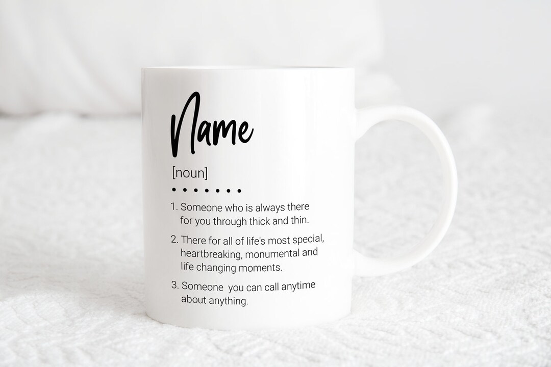 Personalised Name Definition Mug Your Words 39 Colours - Etsy UK