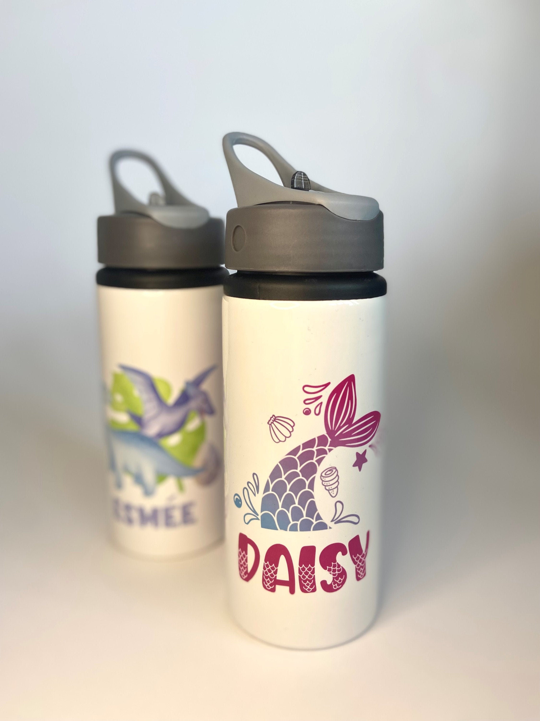 Personalised Mermaid Water Bottle 600ML Reusable Bottle | Etsy