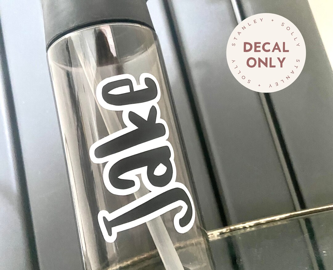 Personalised 3D Water Bottle Vinyl Sticker | Name Labels Perfect for ...