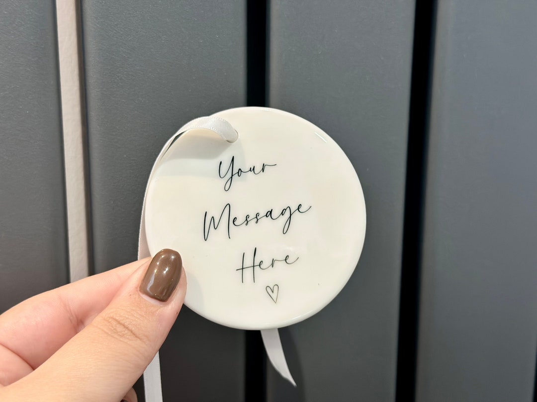 Personalised Bauble - Your Text of Choice | Acrylic Christmas ...