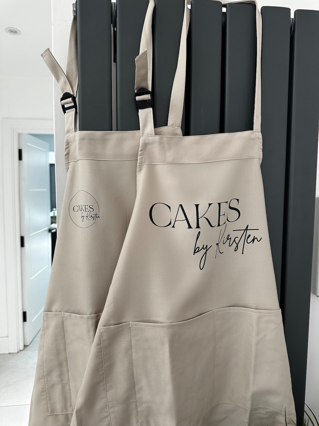 Custom Branded Aprons - 3 Colours Available | Triple Pouched Front ...