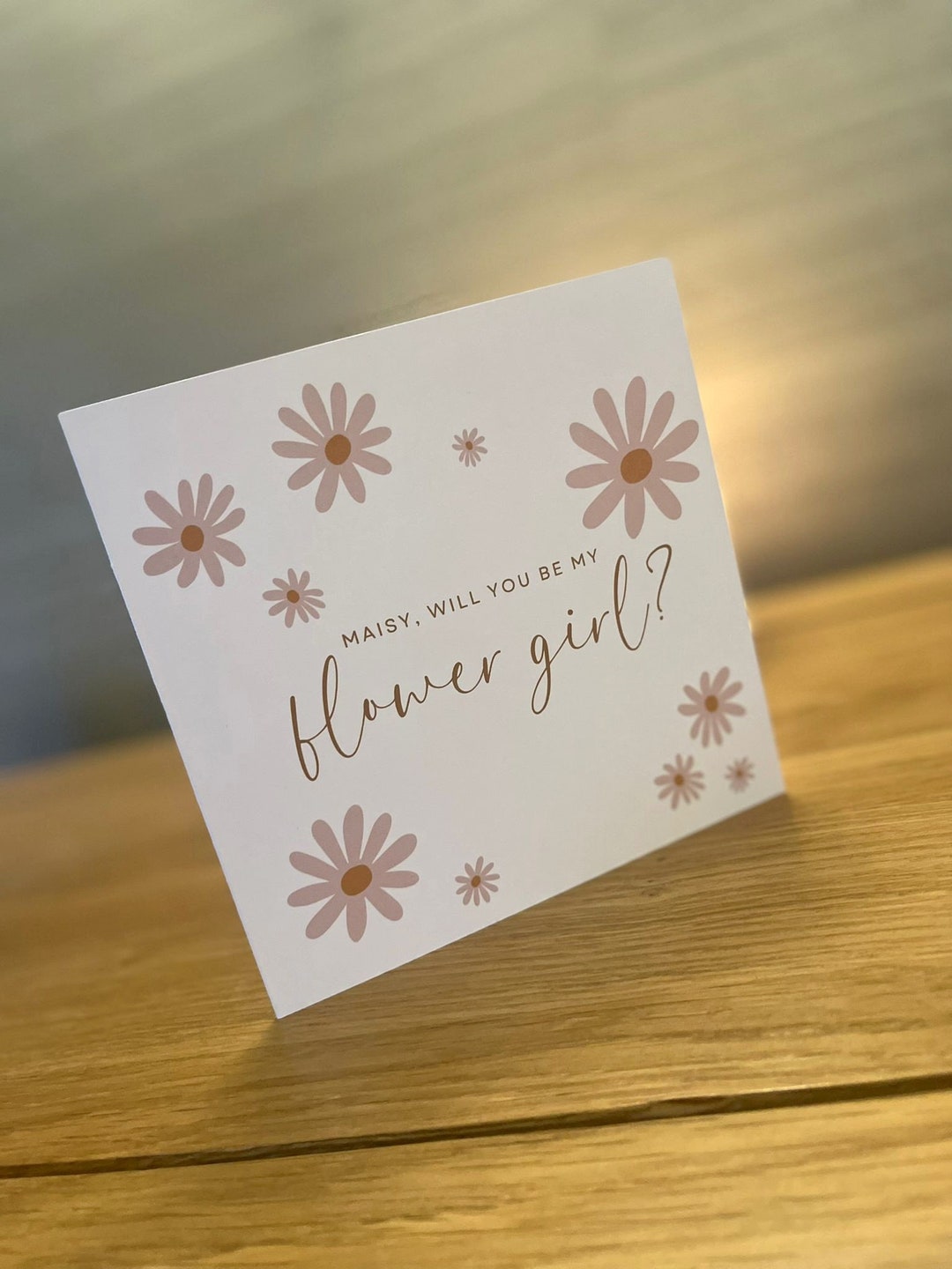 Flower Girl Proposal Card | Will You Be My Flower Girl | Wedding Card ...