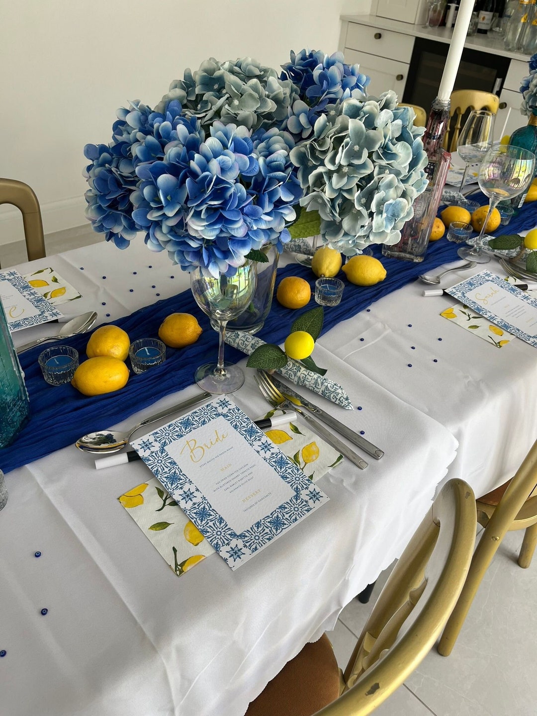 Mediterranean Themed Menu Personalised With Guests Name Hen Party Menu Hen Weekend Hen Do ...