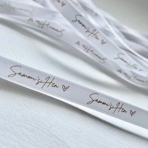 Personalised 10mm Ribbon | Personalised Satin Ribbon | Gift Wrapping ...