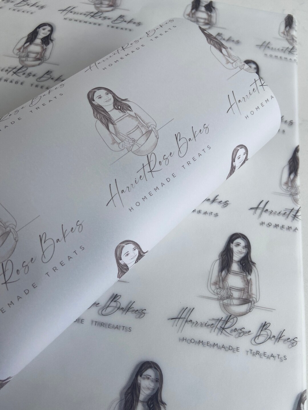 A3 Personalised Vellum Paper | Branded Translucent Vellum Sheets ...