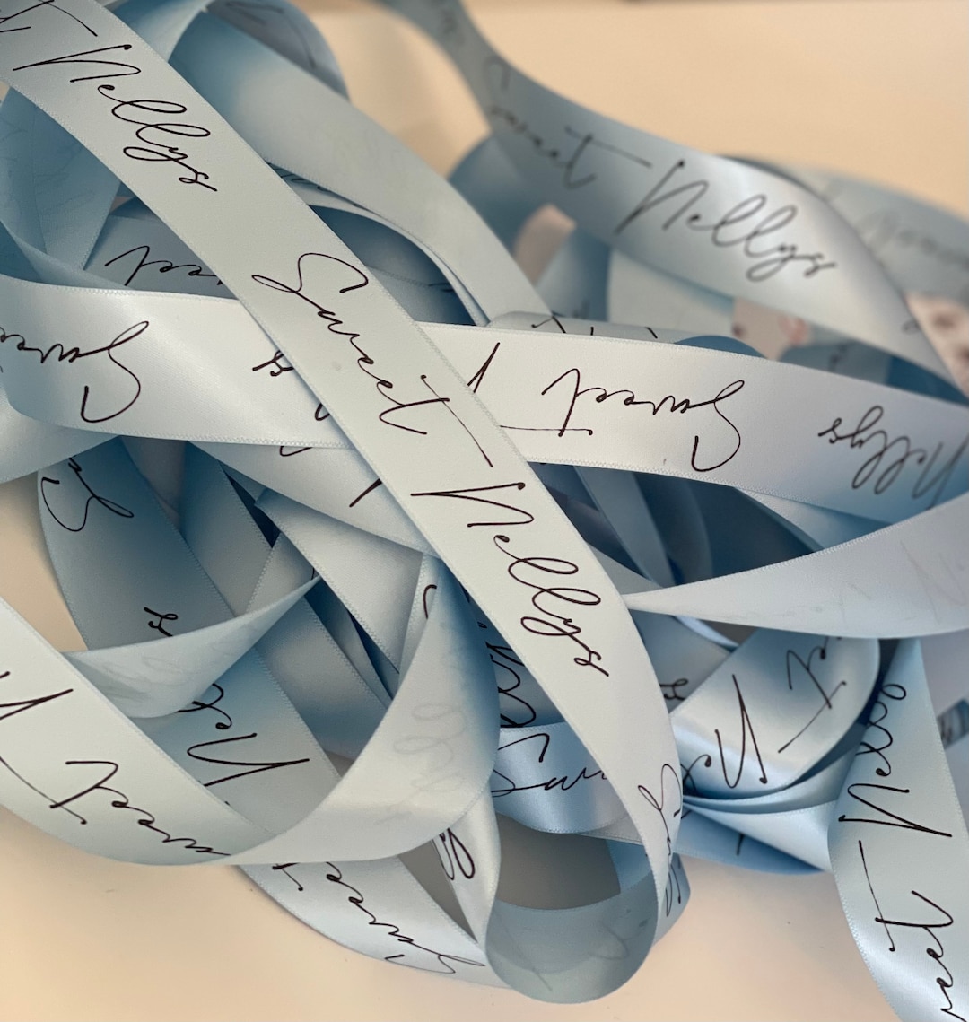 Personalised 25mm Ribbon | Personalised Satin Ribbon | Gift Wrapping ...