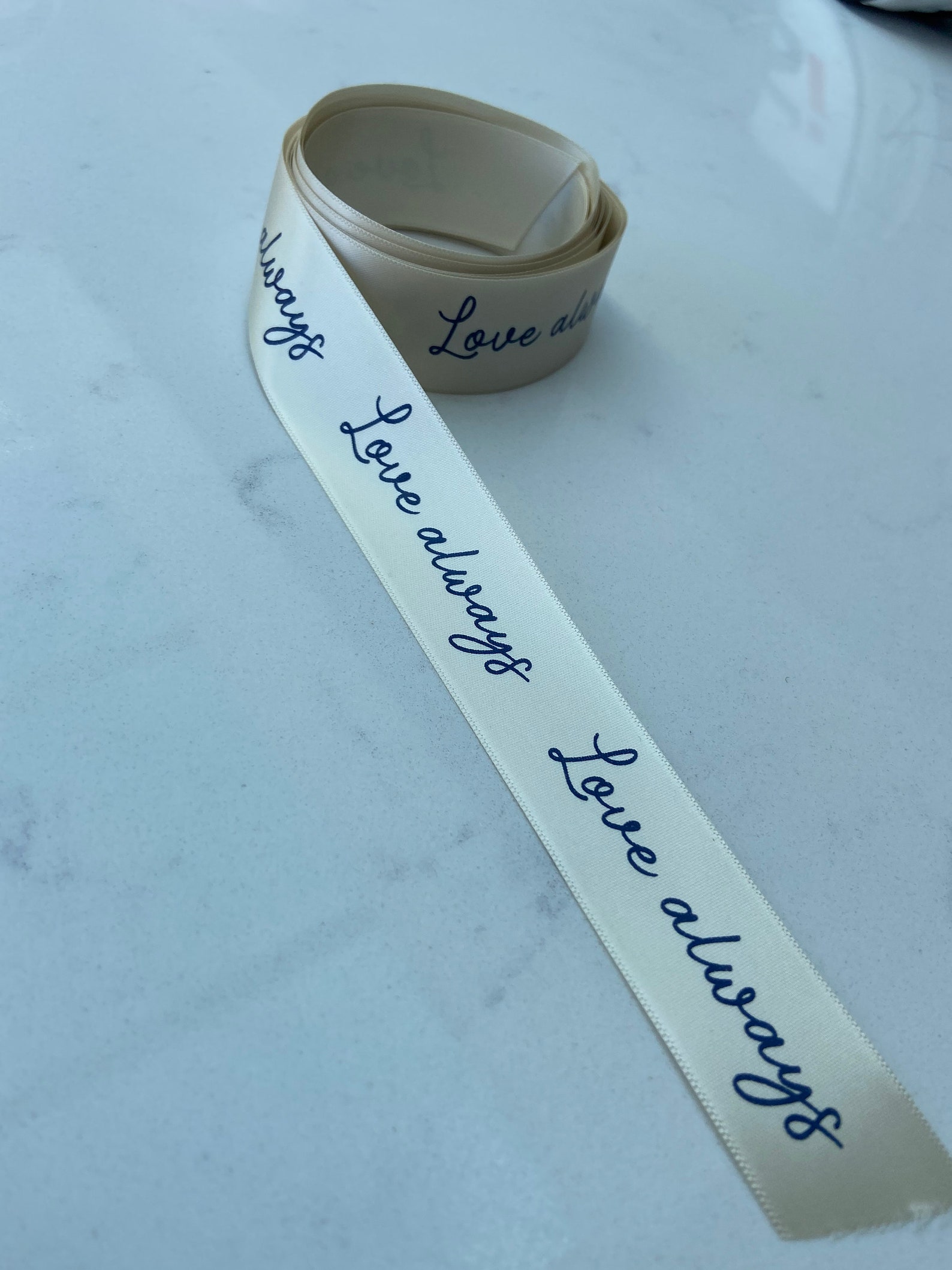 Personalised 25mm Ribbon Personalised Satin Ribbon Gift | Etsy