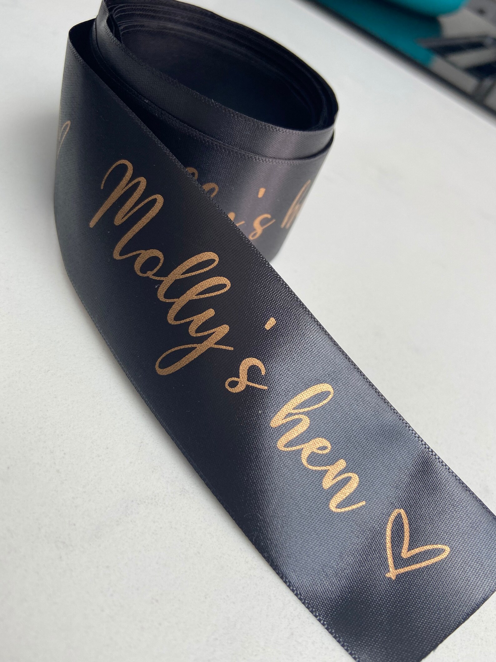 Personalised 38mm Ribbon Personalised Satin Ribbon Gift | Etsy UK