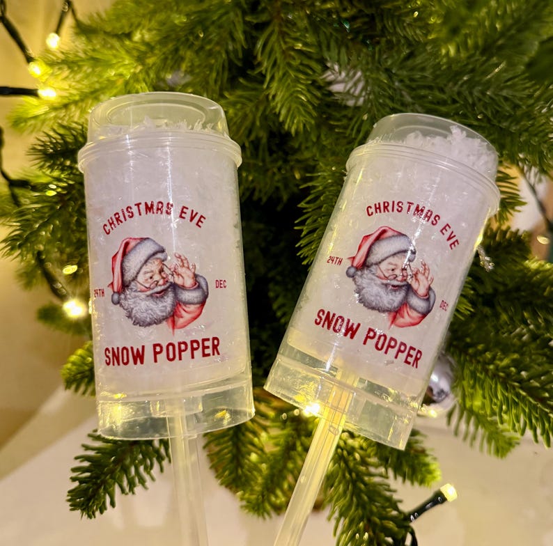 Christmas Eve Snow Popper: Confetti Magic for Kids - Etsy UK