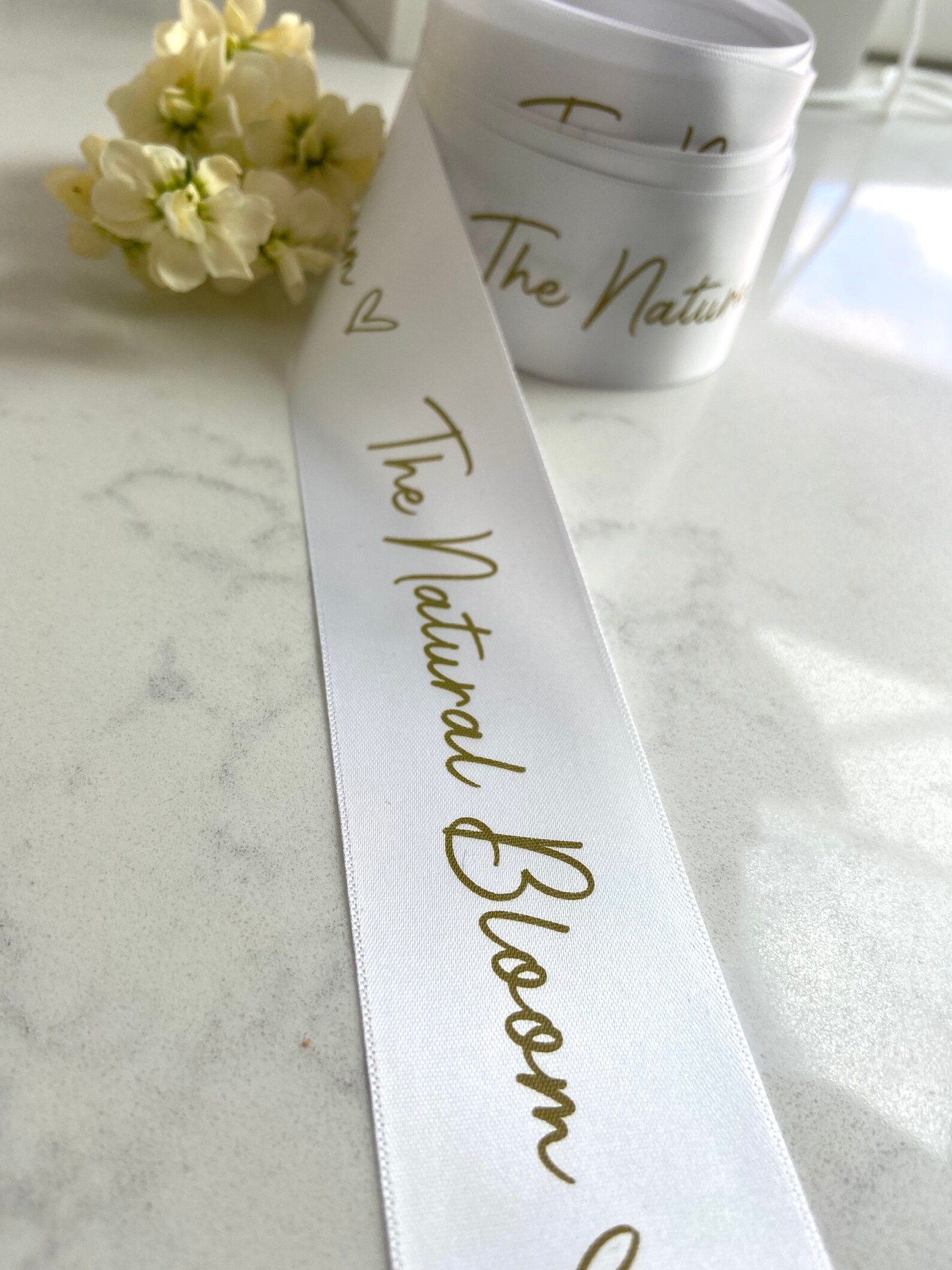 Personalised 38mm Ribbon Personalised Satin Ribbon Gift | Etsy UK