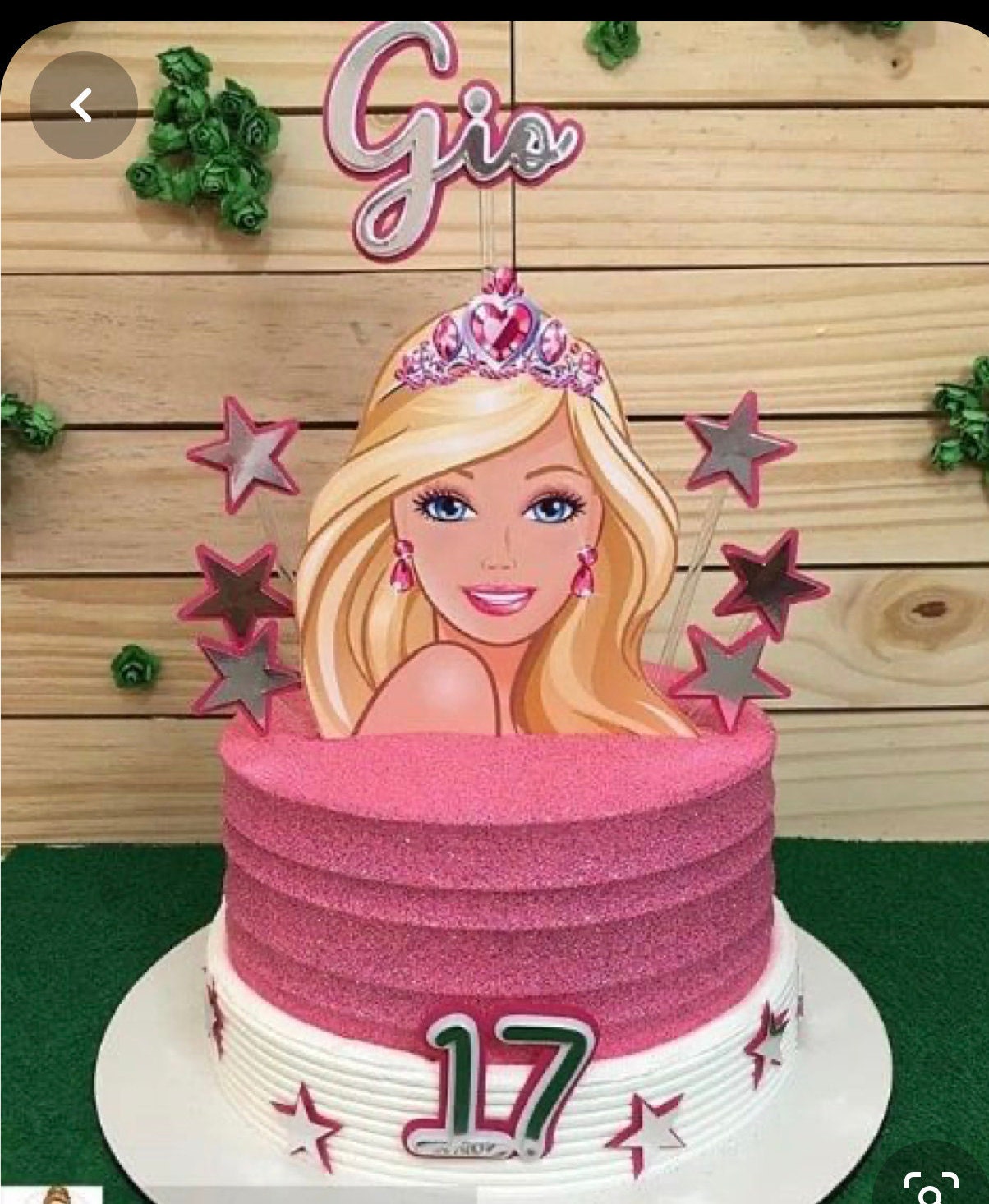 Barbie Themed Glitter Cake Topper Personalised With Name & Age | Etsy UK