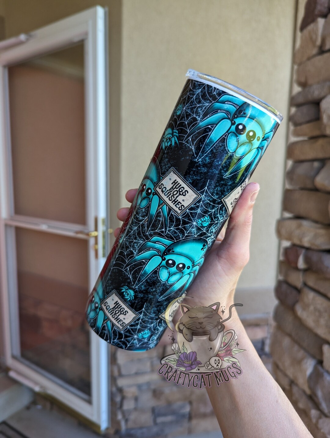 Spider Tumbler | Halloween Tumbler | Spider Cup - Etsy