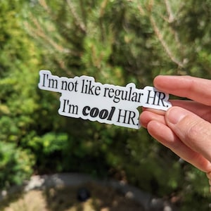 Funny HR Sticker | Human Resources Sticker | HR Gift - Etsy