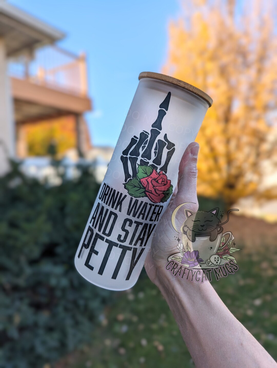 Glass Water Tumbler Middle Finger Glass Tumbler Petty Glass Skellie ...