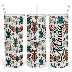 Insect Tumbler | Cottagecore Bug Cup | Entomology Gift | Science ...