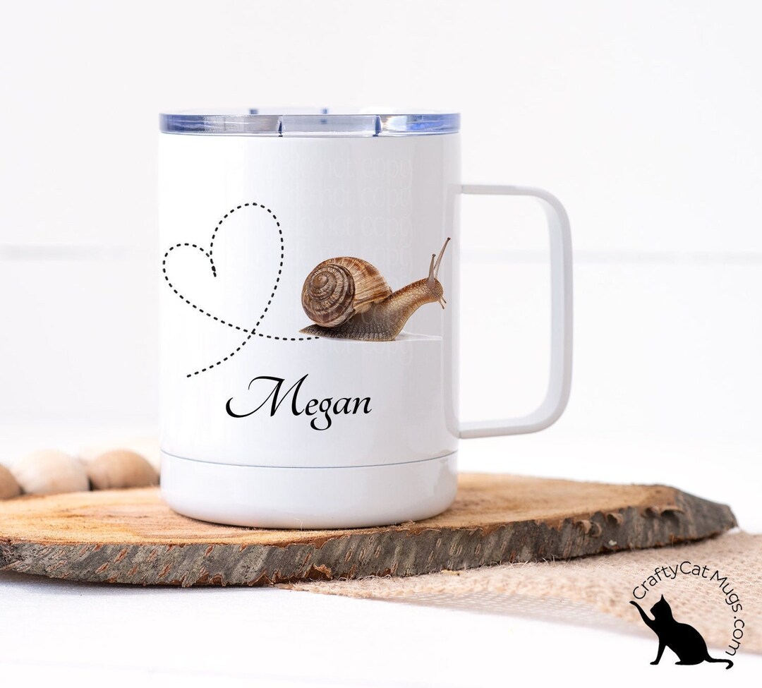 Snail Mug | Travel Mug | Garden Snail Cup | Personalized Gifts ...