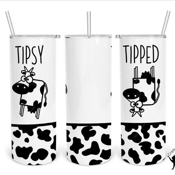 Tipsy Cow Svg - Etsy