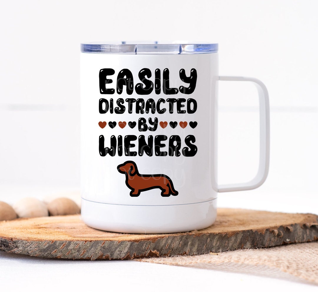 Funny Weiner Dog Cup Gift for Her Gift for Friend Weiner Travel Mug ...