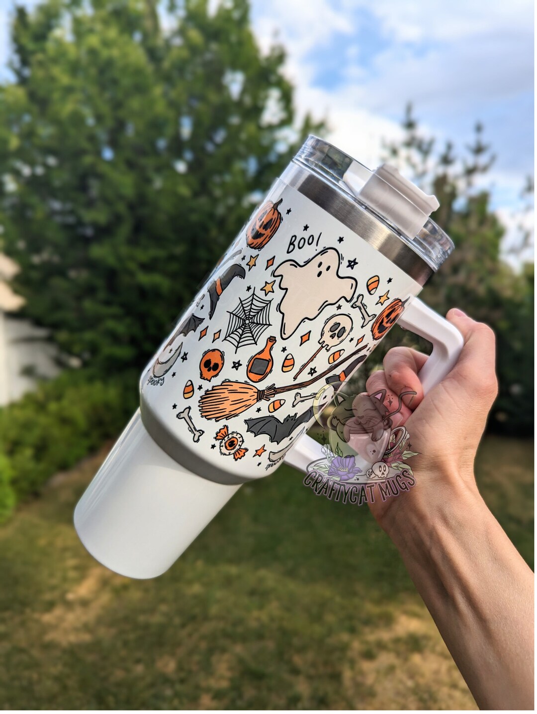 Spooky Halloween Things Full Wrap 40oz Tumbler Halloween - Etsy