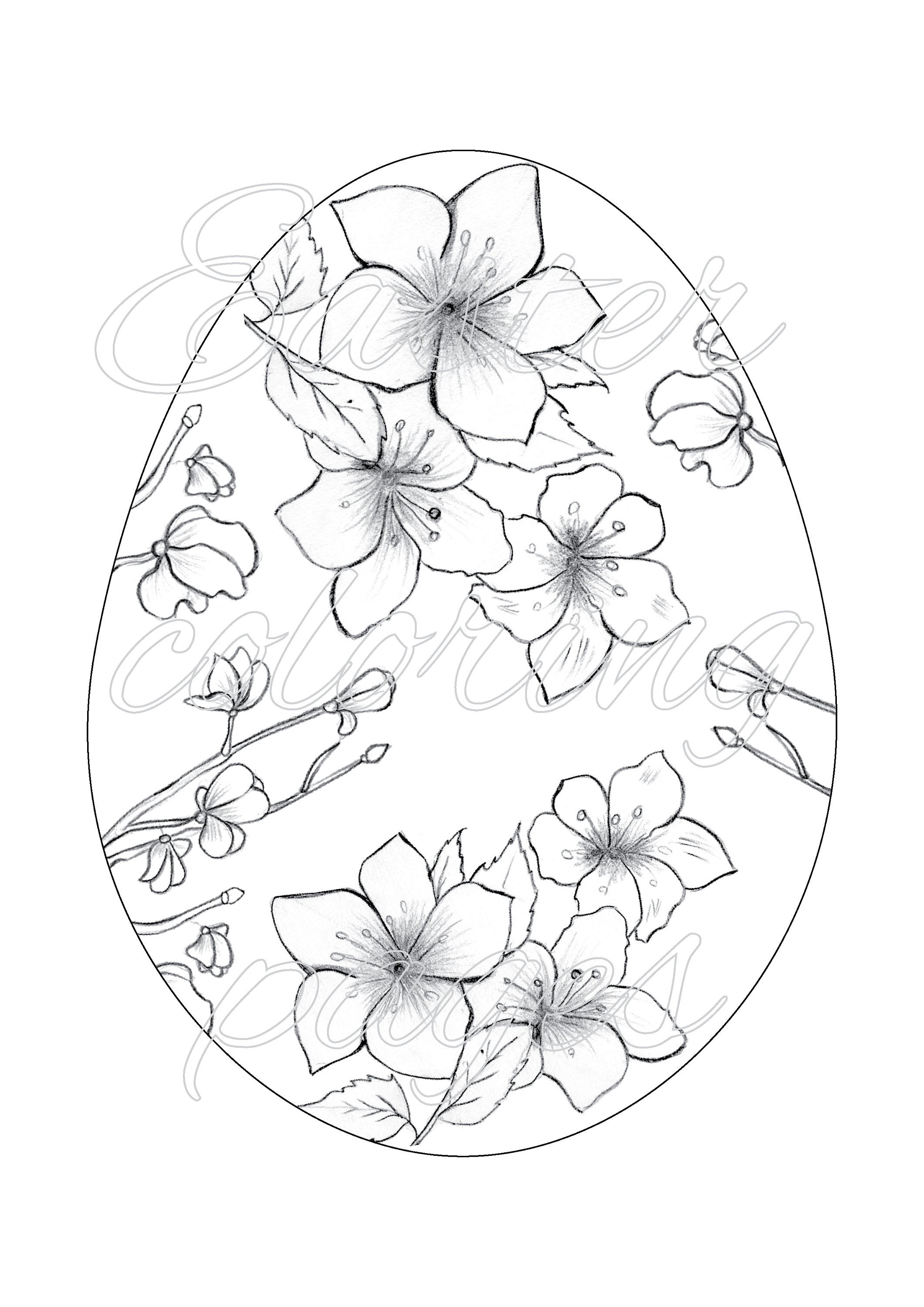 Easter Coloring Pages - Etsy