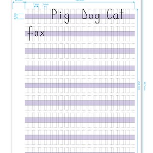 Handwriting Practice Sheets. for Preschool Kids. 50 Sheets. Lined Pages ...