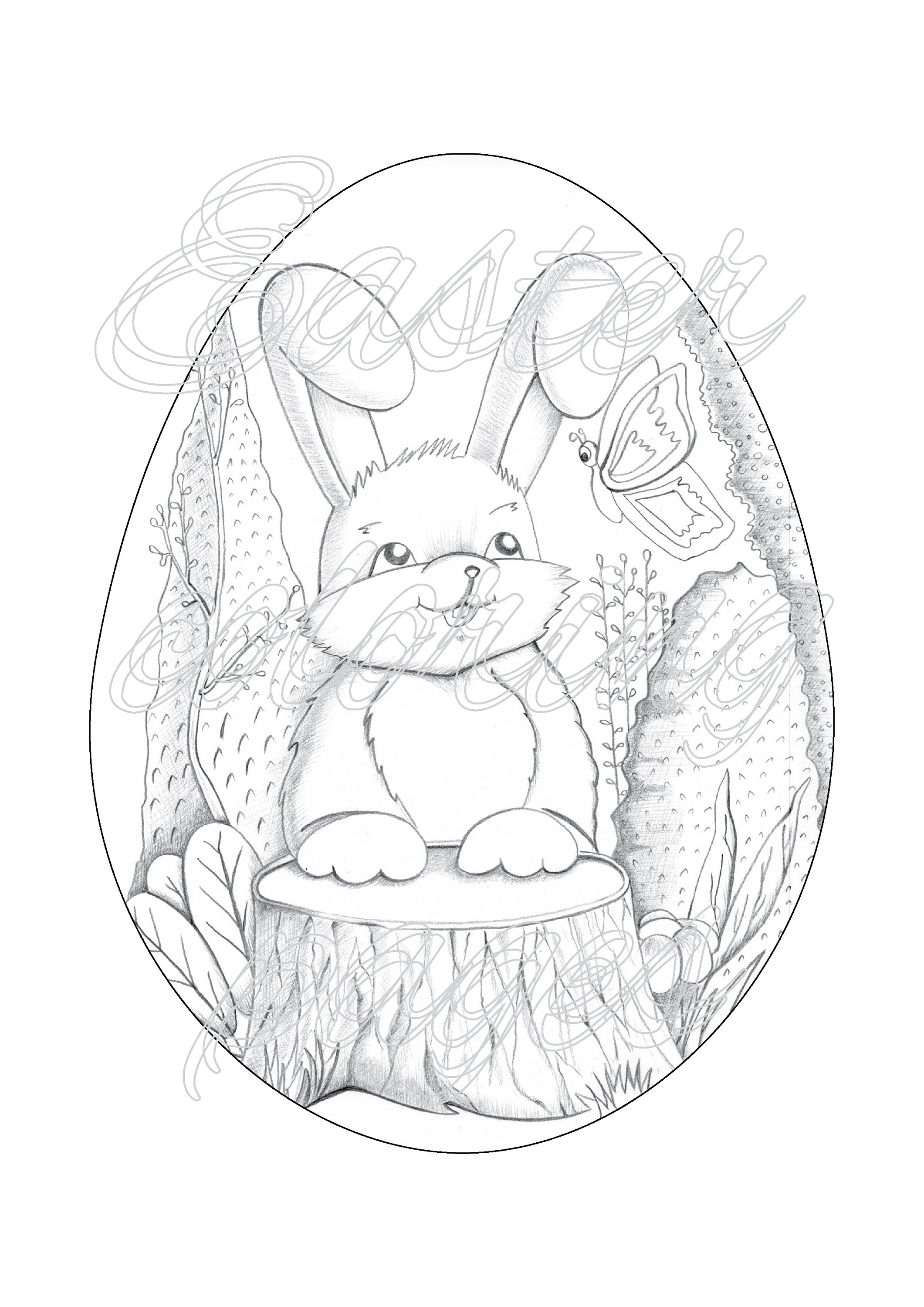 Easter Coloring Pages - Etsy