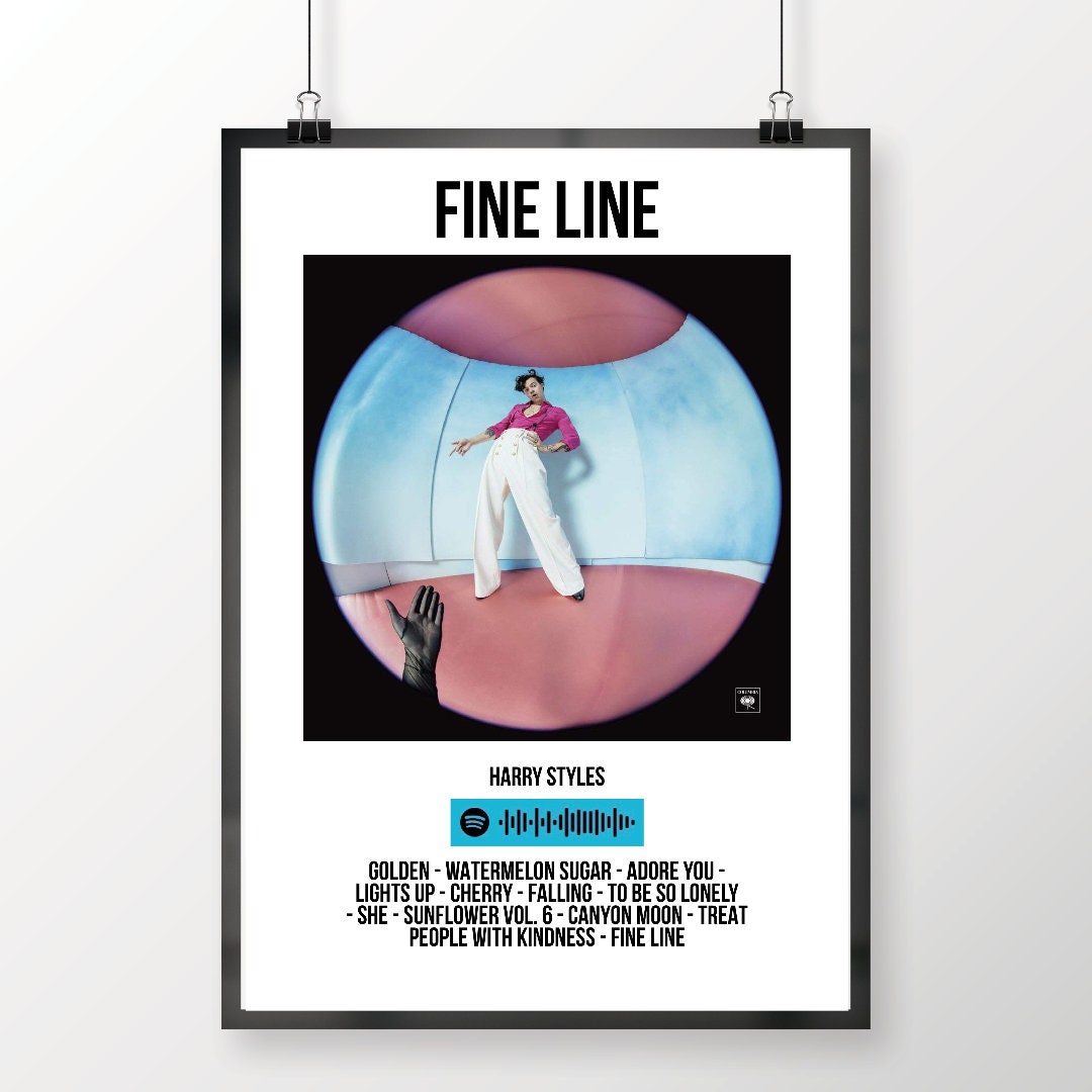 Harry Styles Fine Line Album Spotify Poster DIGITAL DOWNLOAD - Etsy