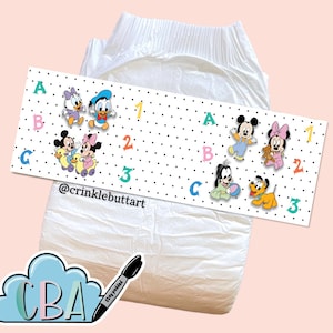 ABDL Clear Premium Diaper Tapes “ABC Babies” - Etsy