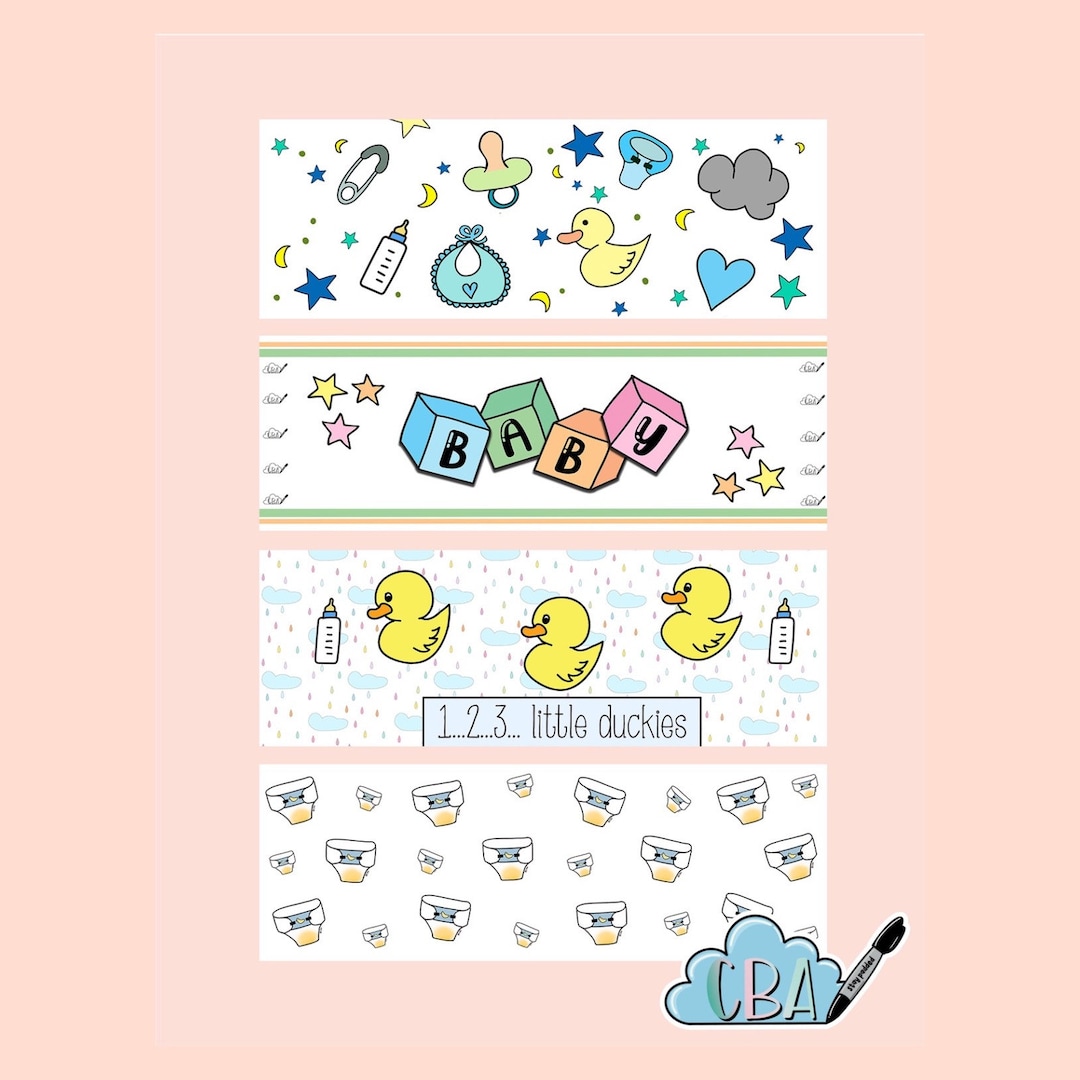 ABDL Diaper Tapes, Pack of 4, Premium Clear “little Space Pack” - Etsy