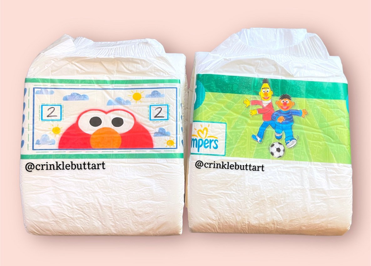 ABDL *CLEAR* Premium Diaper Tapes "classic Buddies” Bundle of 4 - Etsy