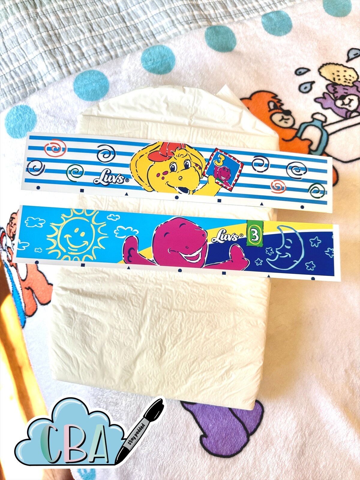 ABDL Clear Premium Diaper Tapes, Set of 5 “skinny Vintage Purple ...