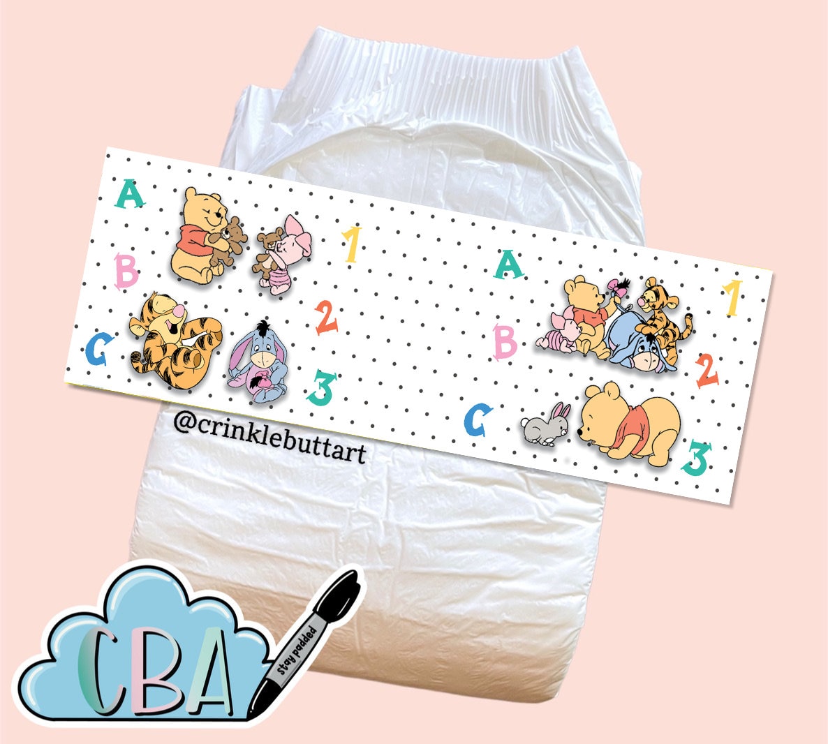 ABDL Clear Premium Diaper Tapes “ABC Babies” - Etsy