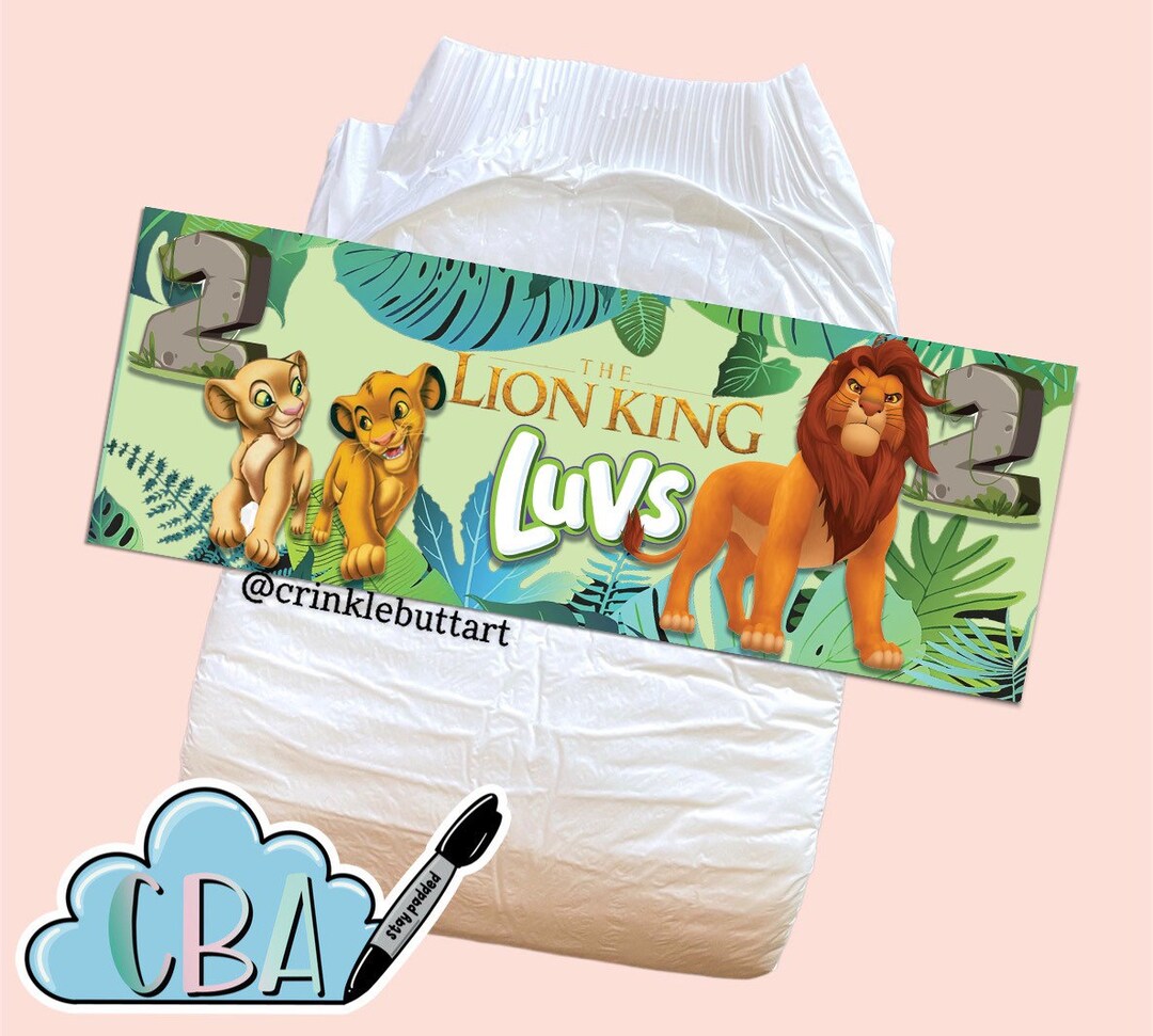 ABDL Premium Diaper Tape “lions” - Etsy
